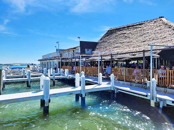 Boats can dock right at Snook Inn's waterside deck, where the grouper is as fresh as the Marco Island breeze.