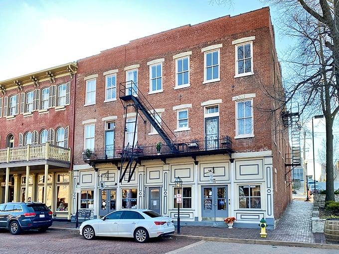 Riverfront charm flows through every brick building where America's westward expansion story began with hopeful determination. 