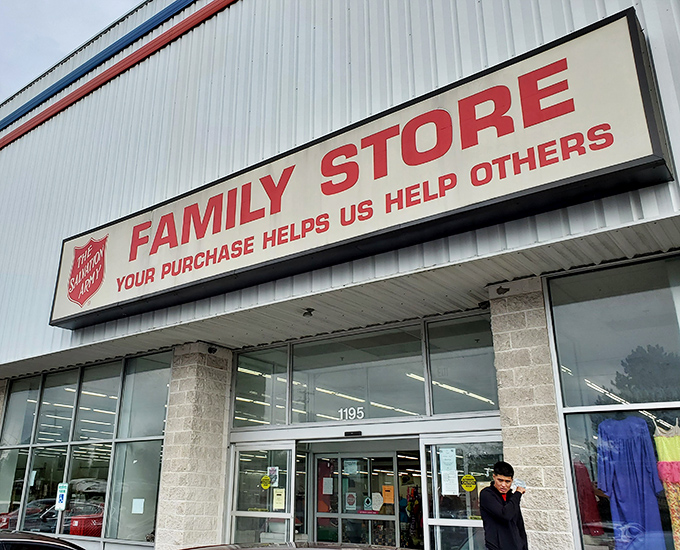Simple, straightforward, and packed with potential treasures. The Salvation Army's Family Store delivers deals with a side of good karma.