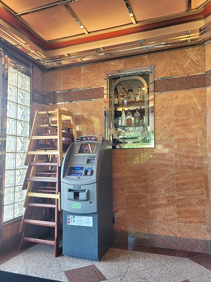 Even the practical details at Minella's get the classic diner treatment&mdash;an ATM tucked into an alcove, because comfort food sometimes requires cash.