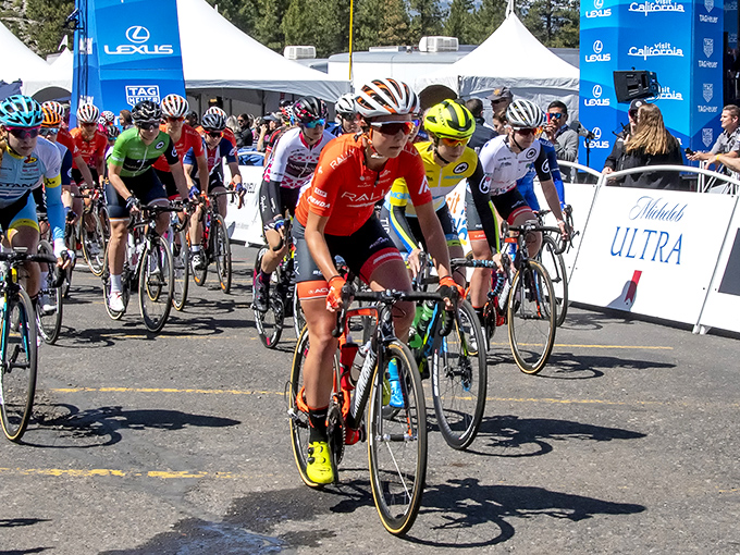 Even professional cyclists can't help but race through South Lake Tahoe, though they're probably too focused on winning to appreciate the scenery.