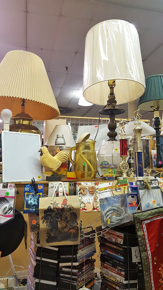 Lamp department or time machine? These vintage lighting fixtures have illuminated countless family dinners and late-night reading sessions.
