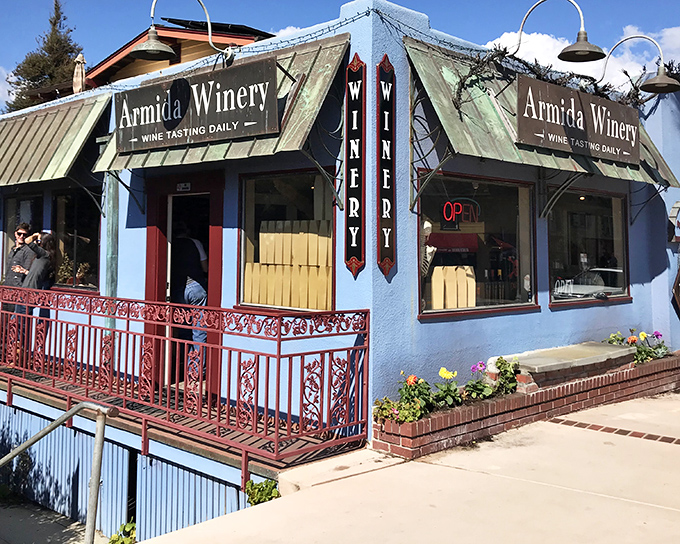 Armida Winery's tasting room brings vineyard vibes to the beach, proving wine country is just a sip away.