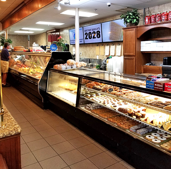 The display case&mdash;where pastries and cookies wait patiently for their moment of glory in your grateful hands.