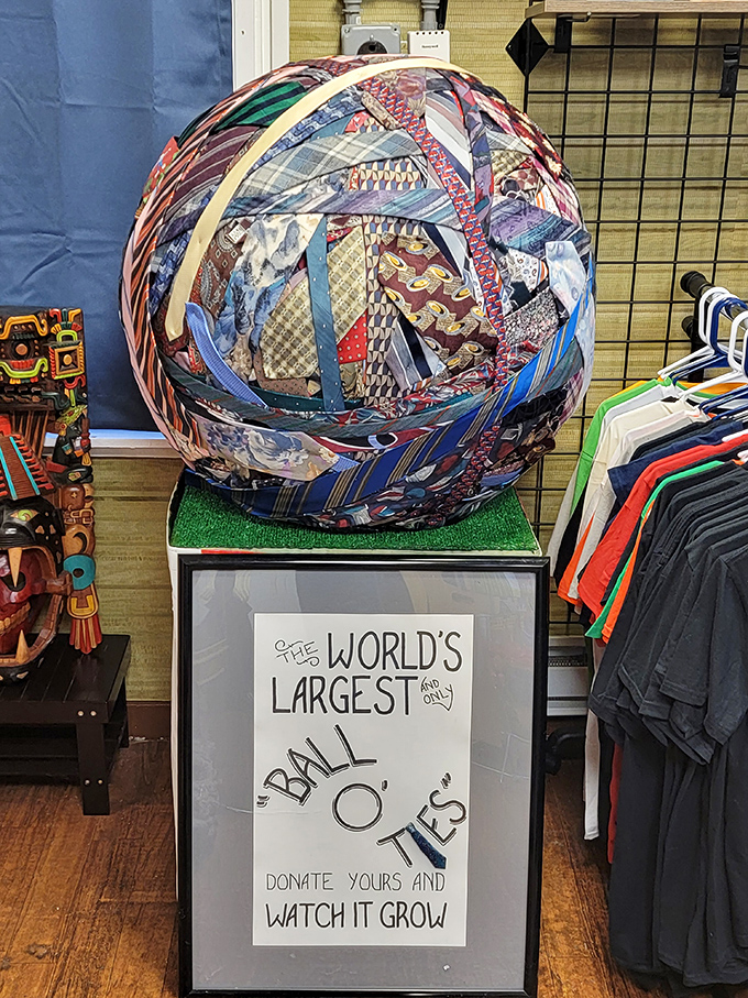 The world's largest ball of ties grows with each donation. A whimsical counterpoint to the museum's darker offerings&mdash;proof that oddity comes in many forms.