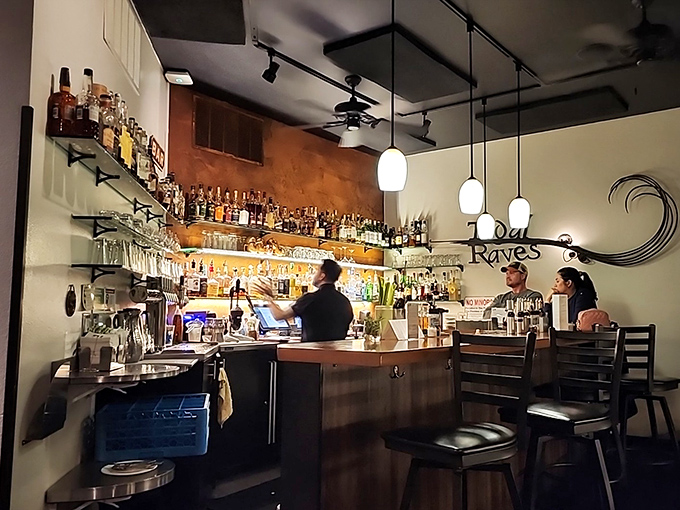 Behind this bar, mixologists craft liquid magic that pairs perfectly with crashing waves and sunset views. Coastal alchemy at its finest.