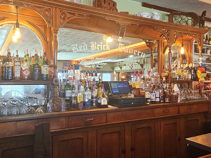 Behind this magnificent antique bar, spirits of both the bottled and perhaps supernatural variety have been lifting guests' moods since Andrew Jackson's presidency. 