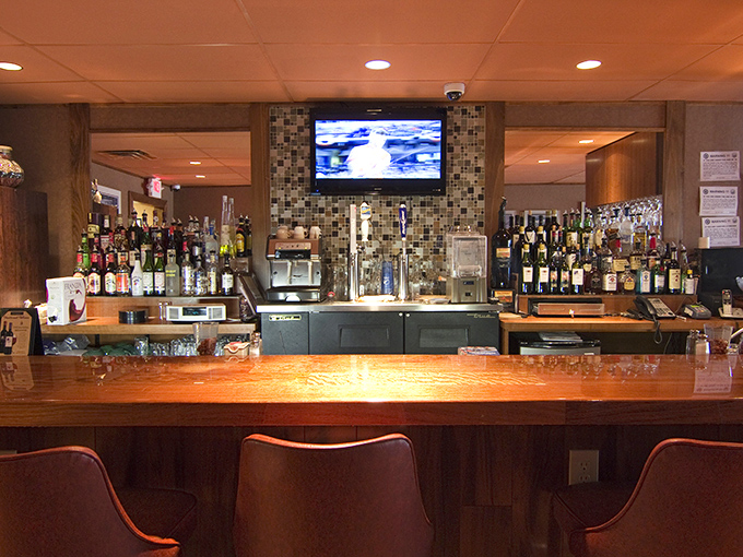 A well-stocked bar ready to pour the perfect accompaniment to your pasta dreams. Wine not indulge a little?