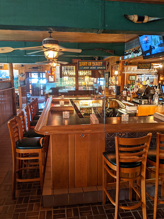 A bar that understands its mission: provide liquid courage before you attempt to conquer that 24-ounce porterhouse waiting in your future.