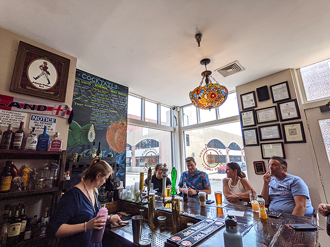 Where pints meet pies &ndash; this cozy bar corner offers liquid courage before you attempt to choose between all those tempting pastries.