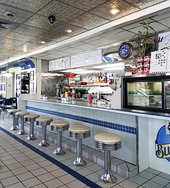 The counter's chrome stools have supported generations of hungry Oregonians. Some regulars have their names invisibly etched on their favorite spots.