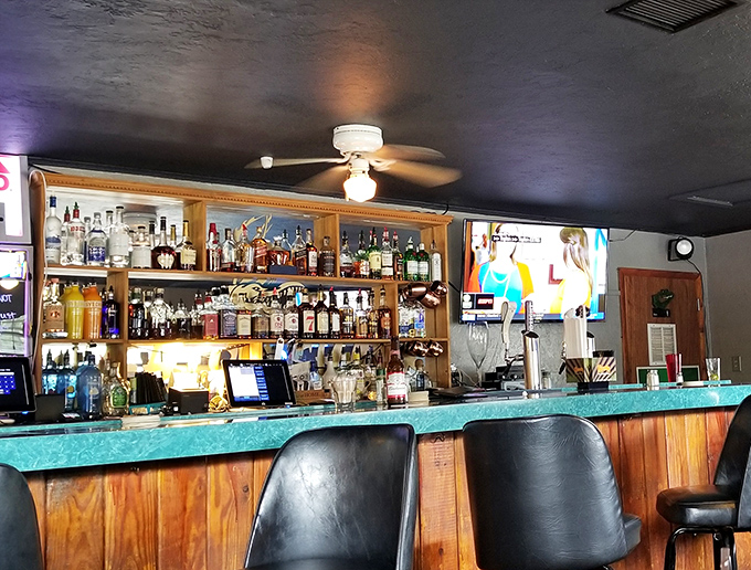 A bar stocked with enough spirits to lift yours, no matter what kind of day you've had on the road.