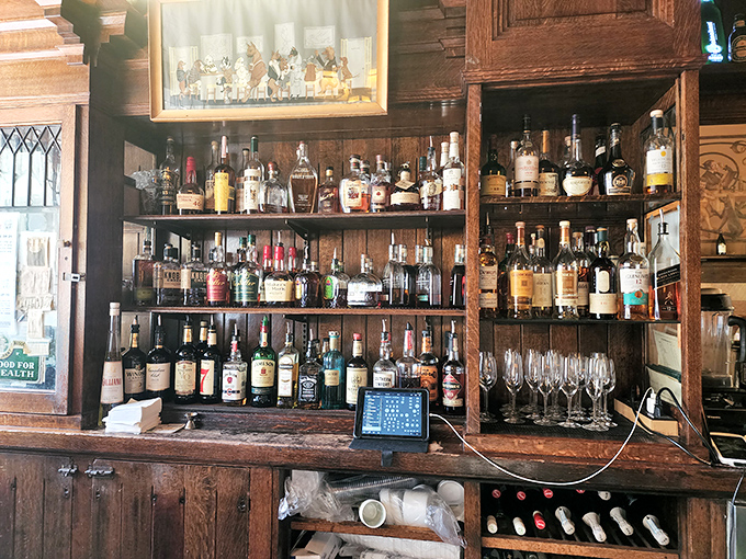Not just a bar but a liquid museum&mdash;bottles arranged with the reverence of rare artifacts, each waiting to complement your meal perfectly.