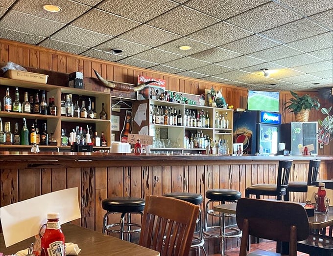 The bar area &ndash; where Pittsburgh sports history decorates the walls and the bartenders remember your usual before you've fully settled onto your stool. 