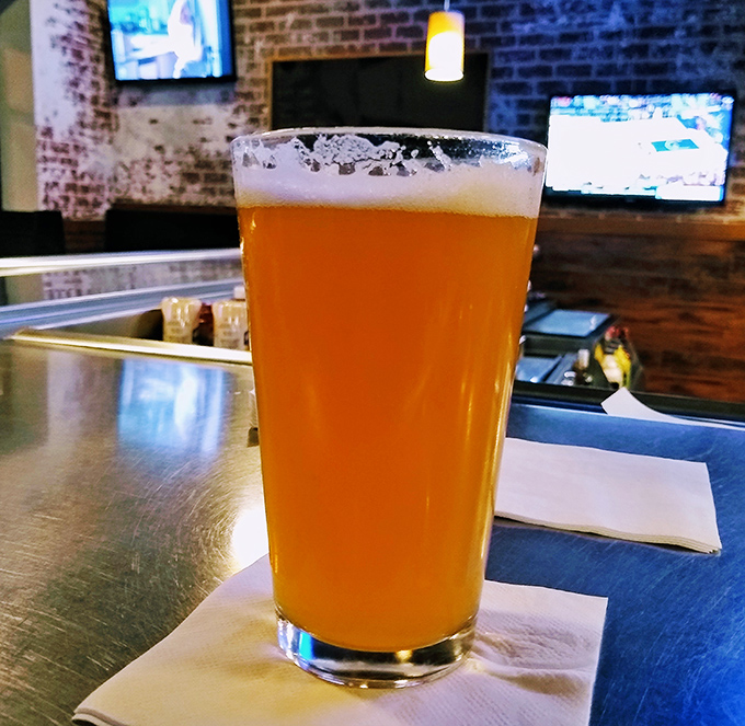 A perfectly poured beer with just the right amount of head&mdash;like a tiny, frothy pillow for your taste buds.