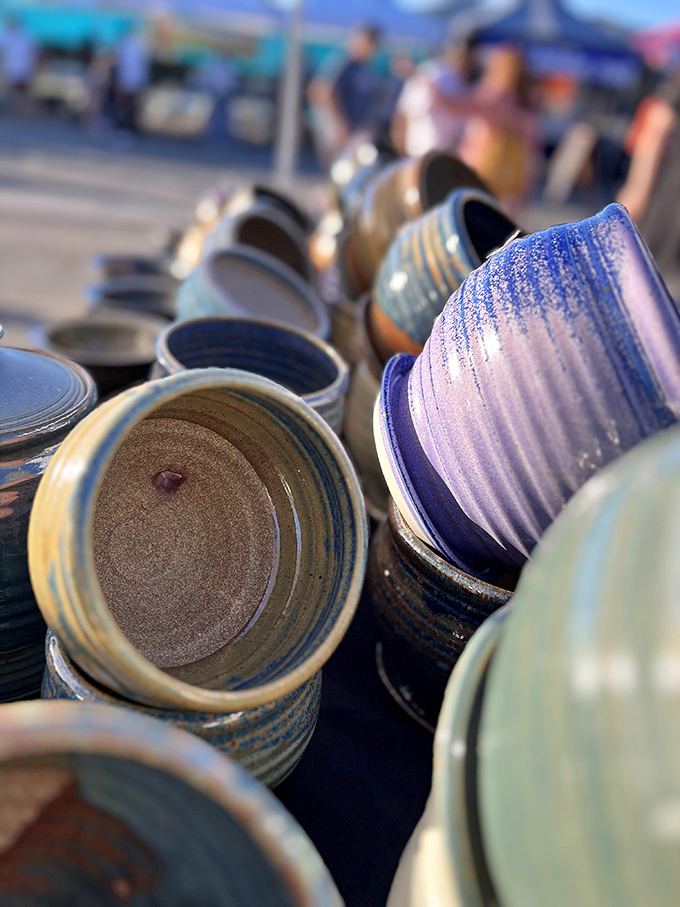 Handcrafted pottery that captures mountain blues and sunset hues&mdash;souvenirs that won't end up in next year's garage sale.