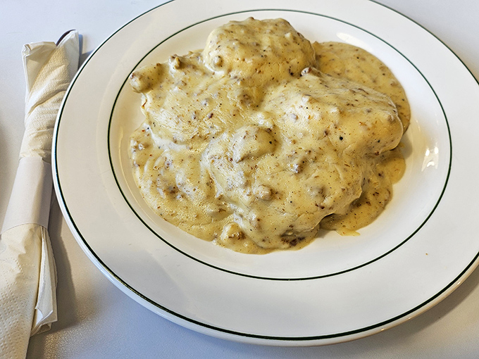 Biscuits and gravy &ndash; the Southern diplomat on a Northern plate, spreading creamy, peppery goodness that knows no regional boundaries.