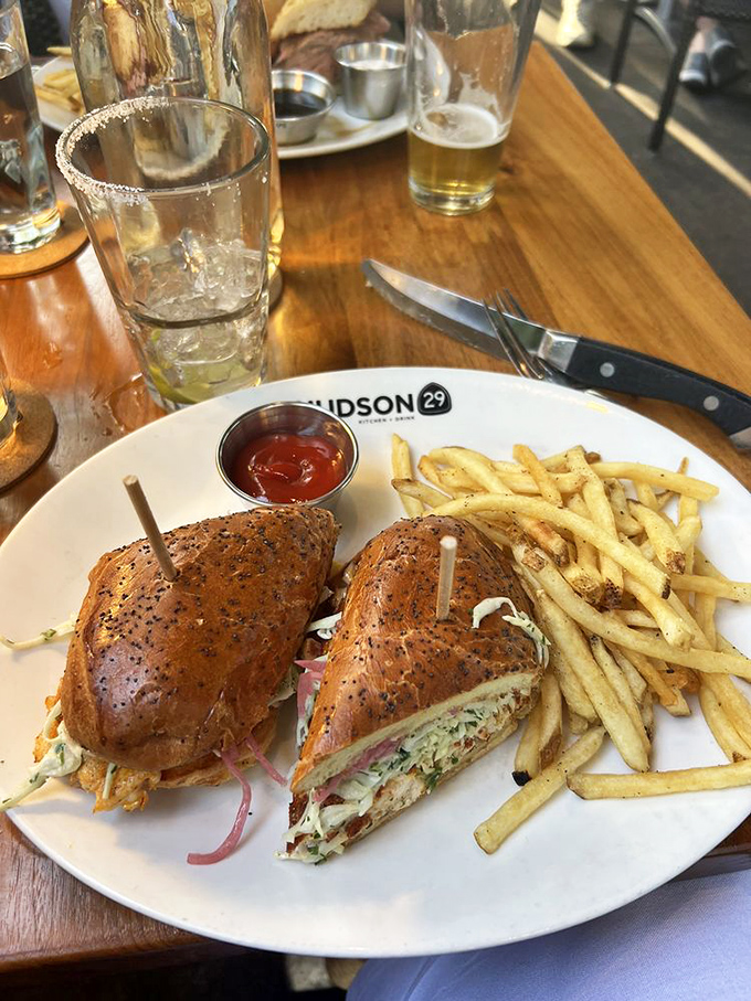 A sandwich that requires both hands and several napkins&mdash;the hallmark of something truly worth eating. Fries so perfect they deserve their own fan club.