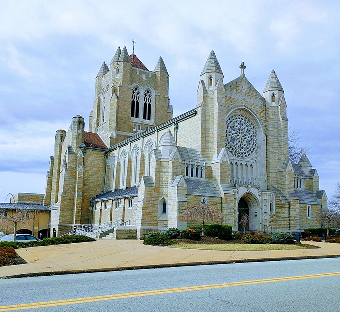Blessed Sacrament Cathedral's stunning Gothic architecture reaches skyward with dramatic spires and intricate stonework. Spiritual inspiration meets architectural magnificence.