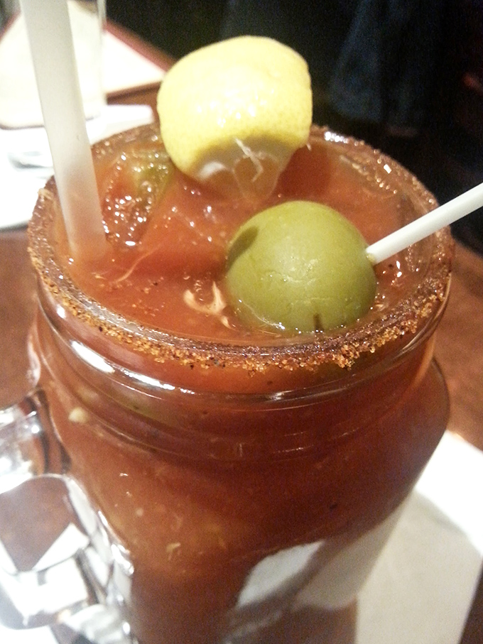 Their Bloody Mary arrives like a spicy liquid salad &ndash; those olives aren't just garnish, they're a statement of cocktail commitment.