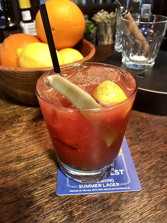 A Bloody Mary so perfectly crafted, it could negotiate peace treaties between warring taste buds everywhere.