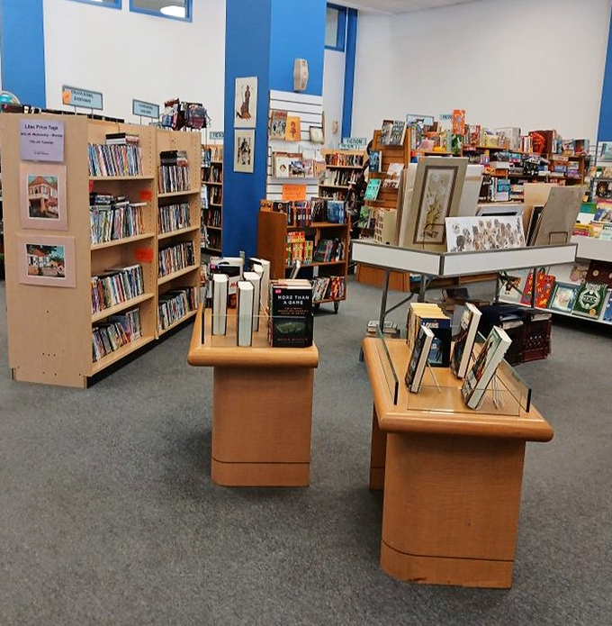 The book section: where literary treasures hide between worn covers, waiting for their next reader. Bibliophiles, prepare to lose track of time.