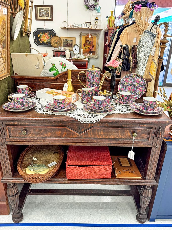 Tea for six, anyone? These floral cups aren't just dishware&mdash;they're invitations to gather and gossip like it's 1965.