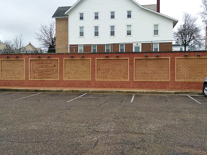 History etched in brick&mdash;Sugarcreek's wall sculptures tell stories without saying a word. Public art that doesn't try too hard yet says everything.