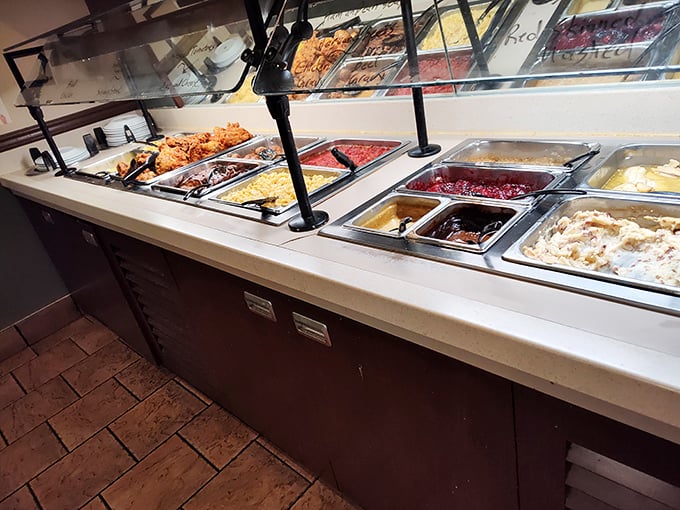 Buffet heaven stretches before you with colorful, fresh offerings. The hardest part of your day will be deciding where to begin.