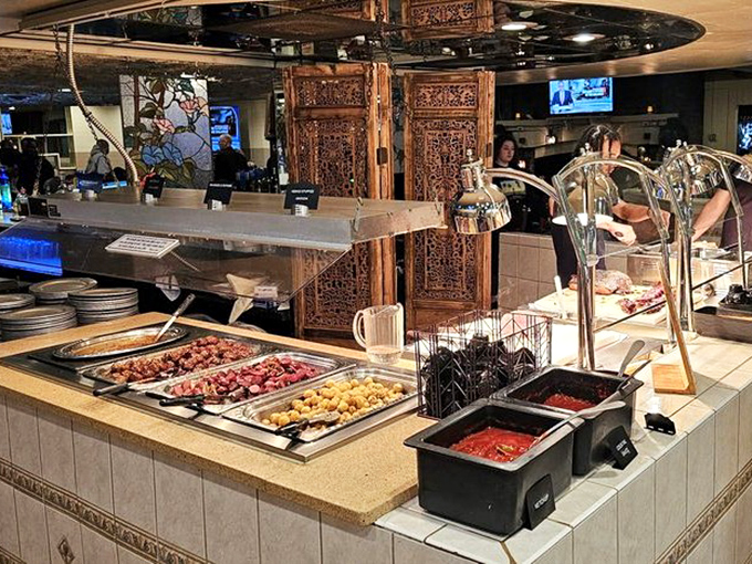 The buffet's holy grail&mdash;where decisions become deliciously difficult and the phrase "I'll just have a little of everything" becomes hilariously optimistic.