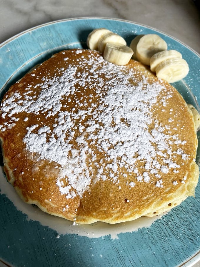 Pancakes with the perfect golden tan that beach-goers spend hours trying to achieve. No sunscreen required.