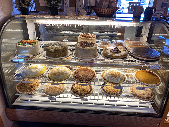 The dessert case&mdash;where willpower goes to die and "I'll just have a bite" becomes the lie you tell yourself.