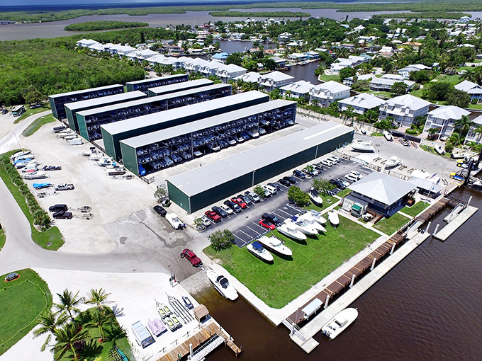 Calusa Island Marina offers sanctuary to vessels of all sizes. Even boats need a comfortable place to spend the night.