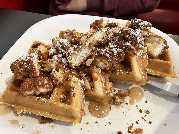 Chicken and waffles &ndash; the breakfast-meets-dinner romance that proves some of the best relationships don't follow conventional rules.