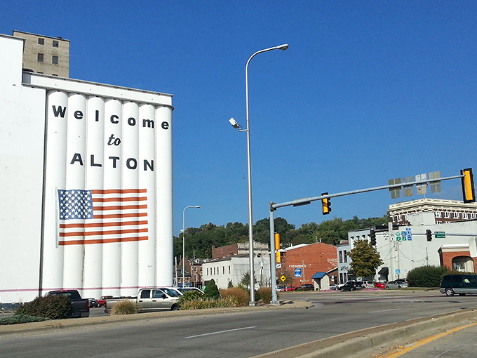Alton welcomes visitors with patriotic flair, proving that small-town pride and big-hearted hospitality don't require a premium price tag.