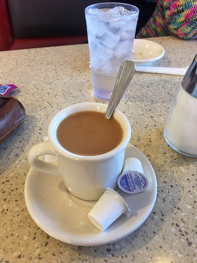 That classic white mug of diner coffee&mdash;not fancy, not pretentious, just reliably there when you need it most.