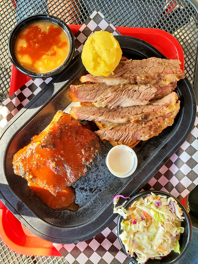 This combo platter delivers more variety than a Vegas buffet, minus the overwhelming crowds and confusion.