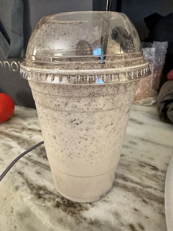 This cookies and cream shake isn't just a drink&mdash;it's dessert with a straw, complete with a cookie surprise waiting at the bottom.