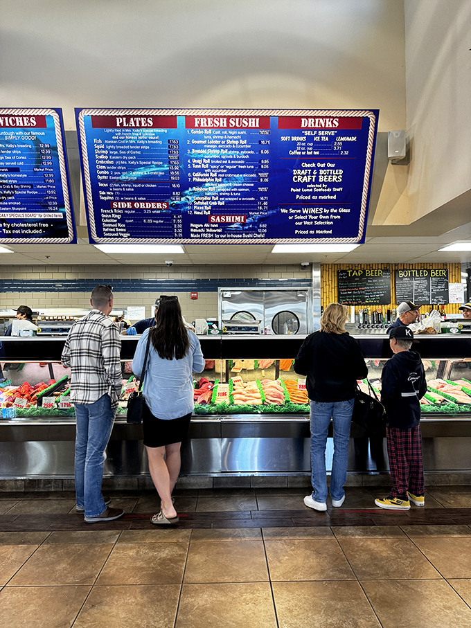 The moment of decision at the counter&mdash;like being a kid in a candy store, except the candy is sushi-grade tuna and fresh halibut.