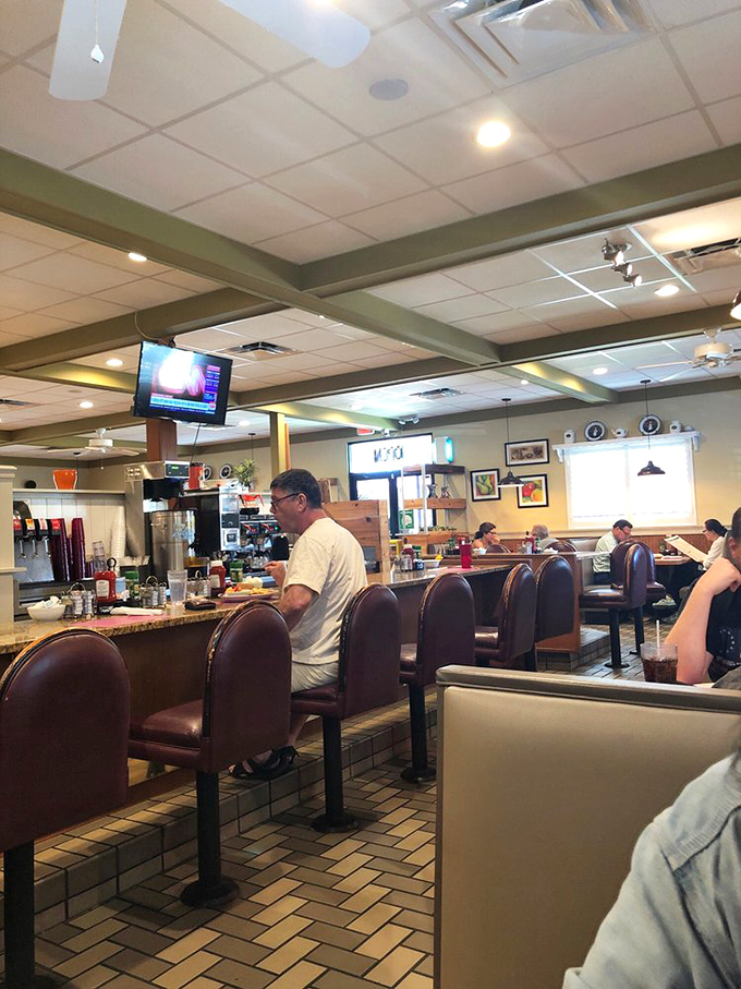 Counter culture at its finest. Where solo diners become temporary members of the breakfast club, sharing knowing nods over perfectly cooked eggs.