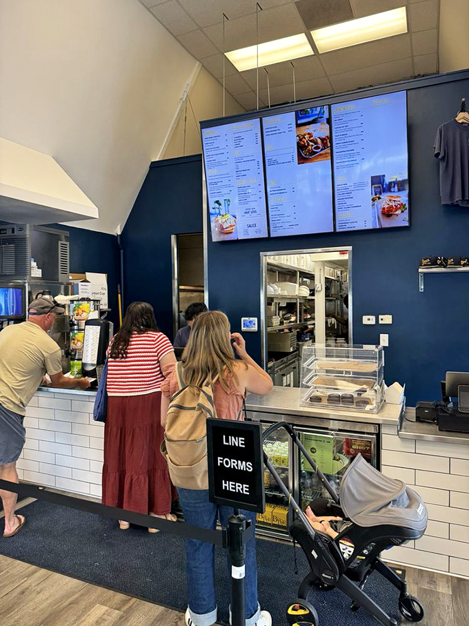 The ordering counter&mdash;that magical threshold where hungry hope transforms into the promise of imminent satisfaction. The line forms for good reason.