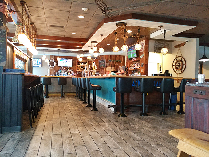 A bar where everybody might not know your name yet, but they'll remember your favorite drink. Nautical vibes included at no charge.