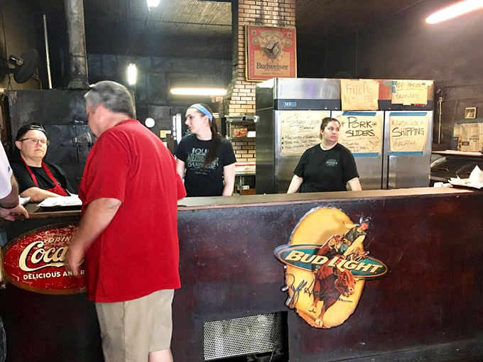 The counter where magic happens &ndash; watch as pitmaster priests transform mere meat into transcendent barbecue experience.