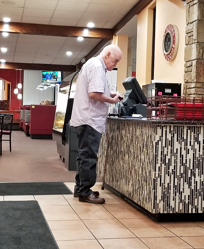 Where the magic happens&mdash;this counter has witnessed more morning transformations from grumpy to grateful than any therapist's couch.