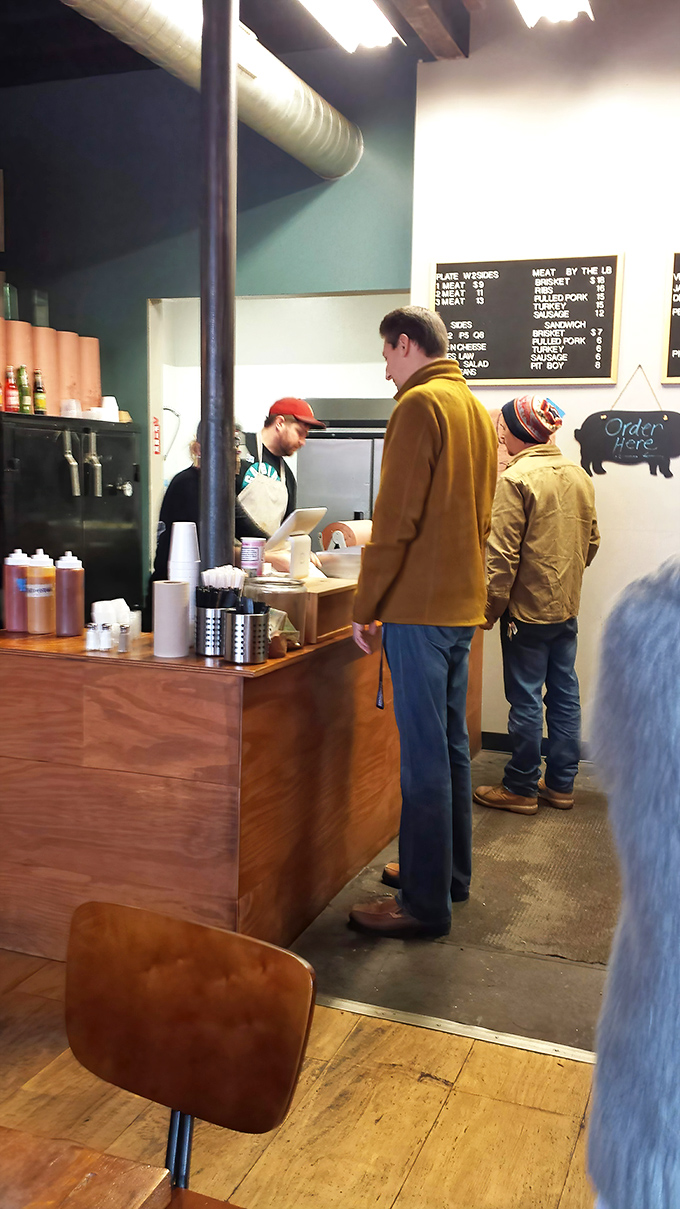 The moment of truth: placing your order. These customers know the drill&mdash;speak clearly, order wisely, and prepare for meat nirvana.