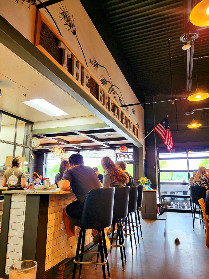 Counter seating: where breakfast becomes a spectator sport. Front-row tickets to the most delicious show in town.