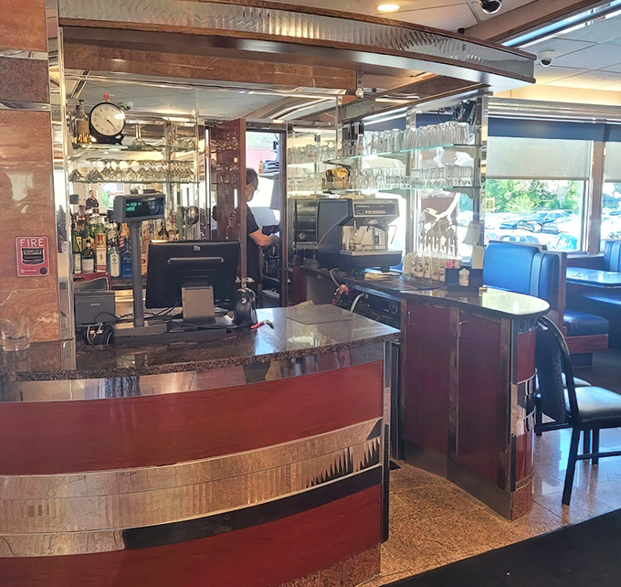 The beating heart of any great diner&mdash;a counter where solo diners find company and the coffee is always just a glance away.