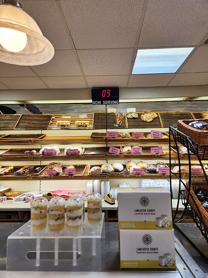 Bakery perfection has a number&mdash;it's customer #9, and they're about to experience bread nirvana at this well-organized counter.