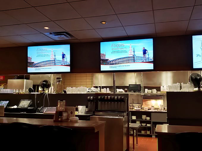 The beating heart of Kroll's&mdash;where orders fly in and delicious comfort food emerges with clockwork precision that would make Swiss watchmakers envious.