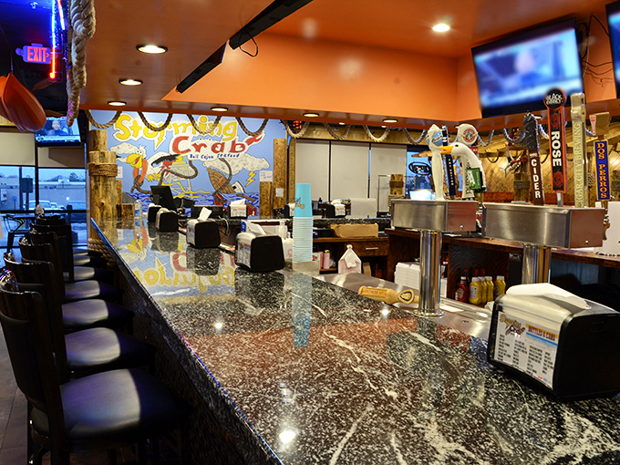Where seafood dreams begin&mdash;the command center of crustacean cuisine. That granite countertop has witnessed countless "first-bite" face journeys. 